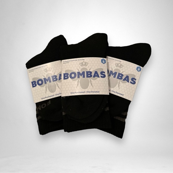 Bombas | Accessories | Bombas Crew Socks Black Set Of 3 Pairs | Poshmark